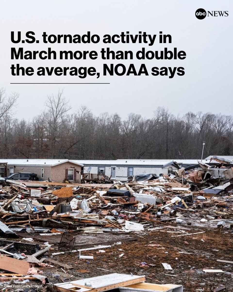 U.S. Records 236 Tornadoes in March 2025, Including Longest-Tracking EF ...