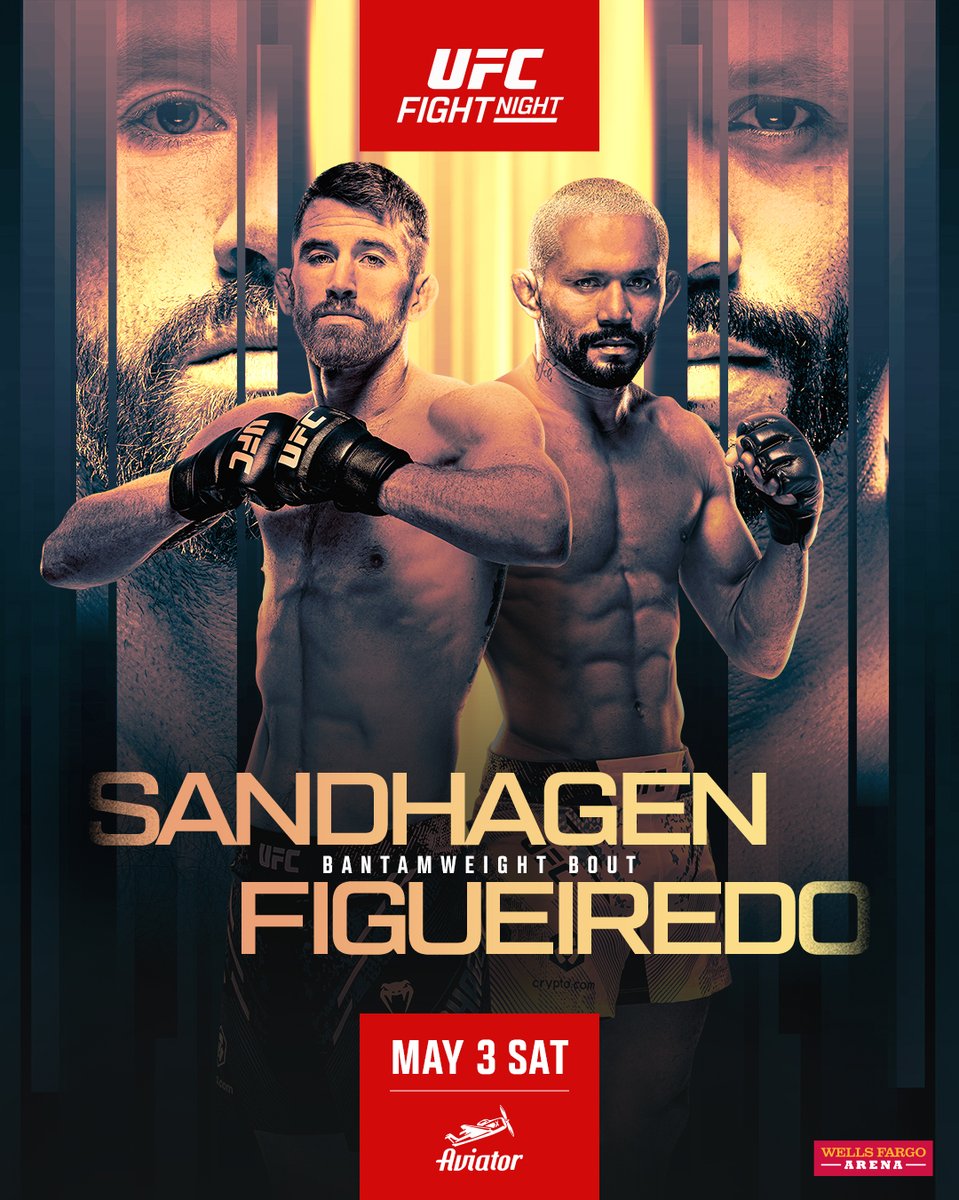 UFC Des Moines in Iowa on May 3 Features Sandhagen vs Figueiredo, De ...