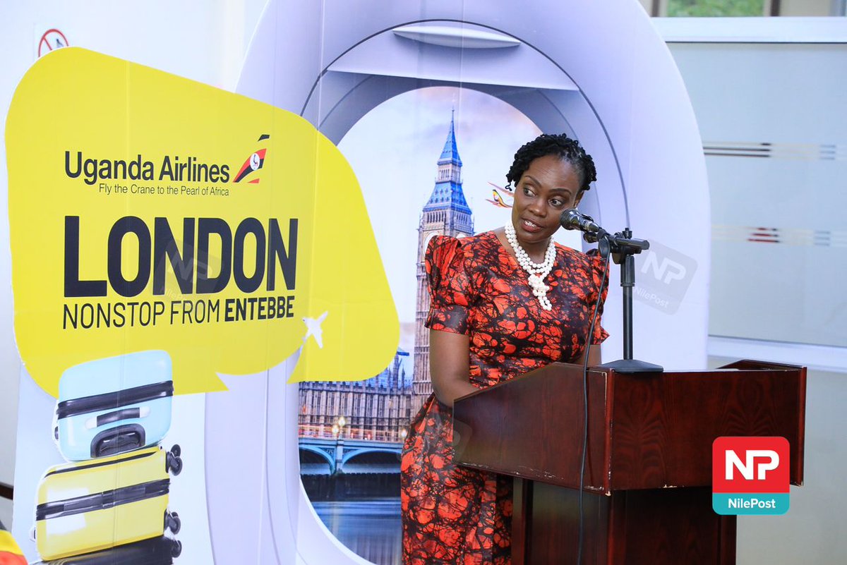 Uganda Airlines Launches Inaugural Flight UR110 to London with Minister ...