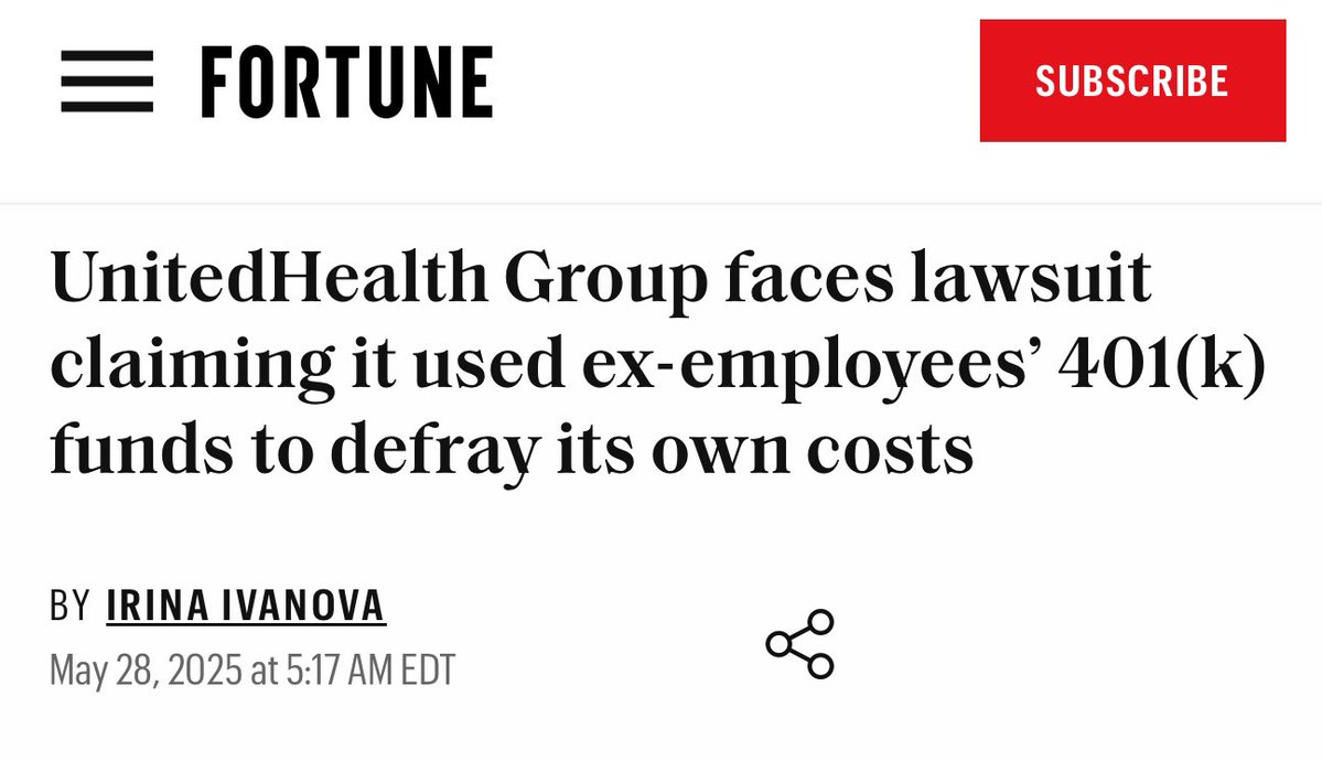 UnitedHealth Faces Lawsuits Over 401(k) Misuse, Nursing Home Payments ...