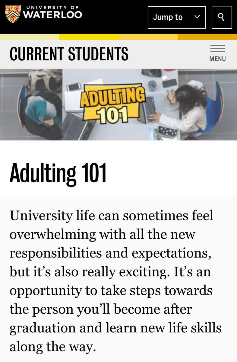 University of Waterloo and US Schools Launch 'Adulting 101' Courses ...
