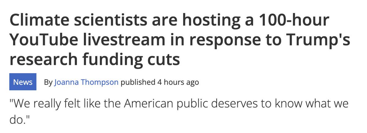 US Climate Scientists Launch 100-Hour YouTube Livestream May 28-31 to ...