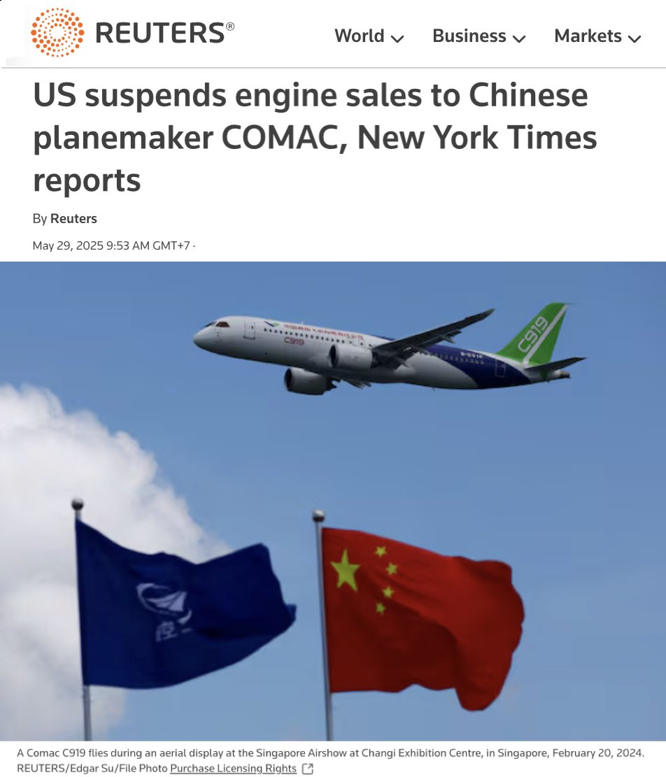 US and EU Suspend LEAP-1C Engine Sales to COMAC for C919 Aircraft Amid ...