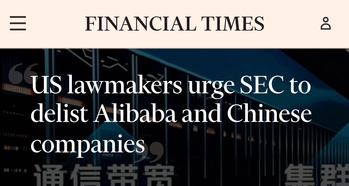 US Lawmakers Call on SEC to Delist 25 Chinese Companies Including Alibaba, Baidu, JD.com, and ...