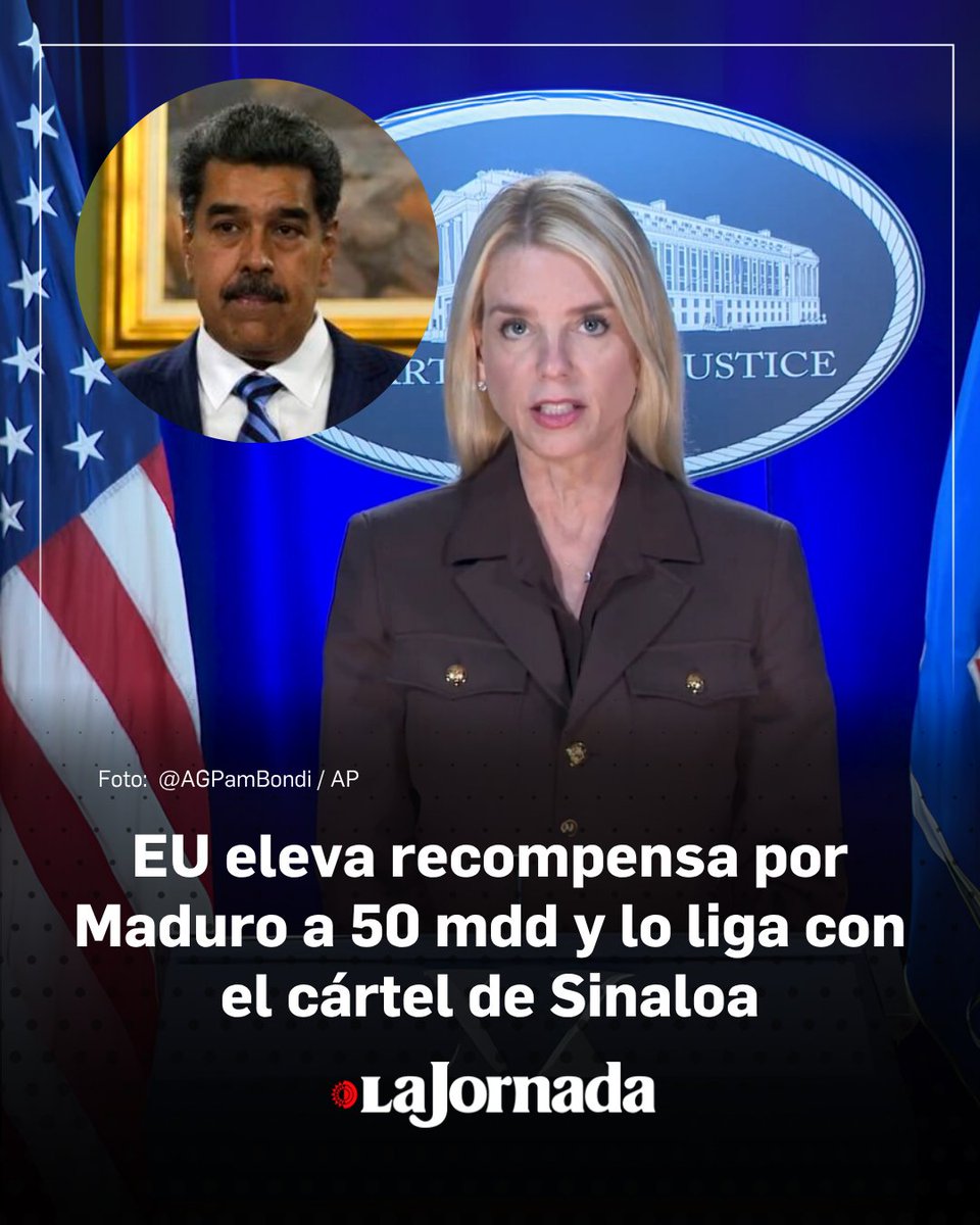 US Offers Record $50 Million Reward for Maduro Arrest on Drug Charges | DeepNewz Venezuela
