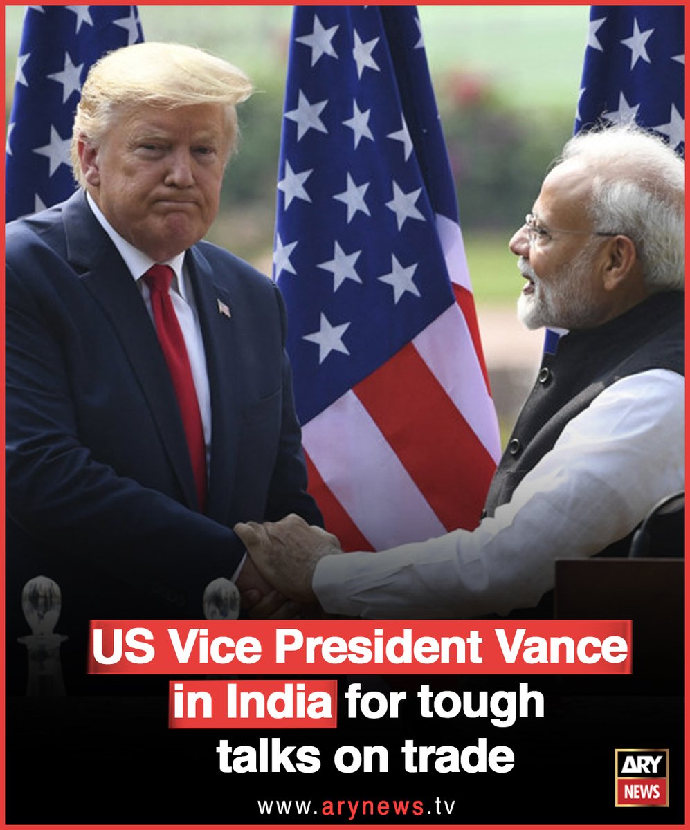 US Vice President Vance Begins First Official India Visit Amid 26% ...