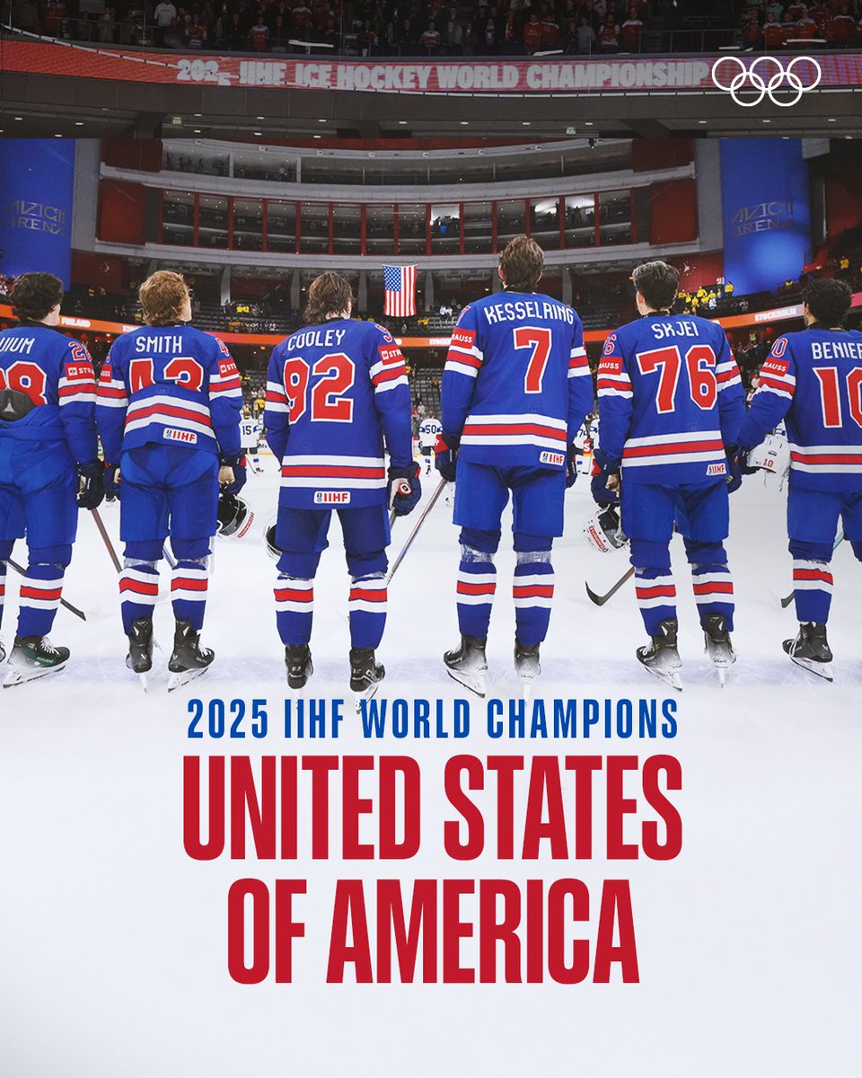 USA Wins 2025 IIHF World Championship 1-0 in OT Over Switzerland ...