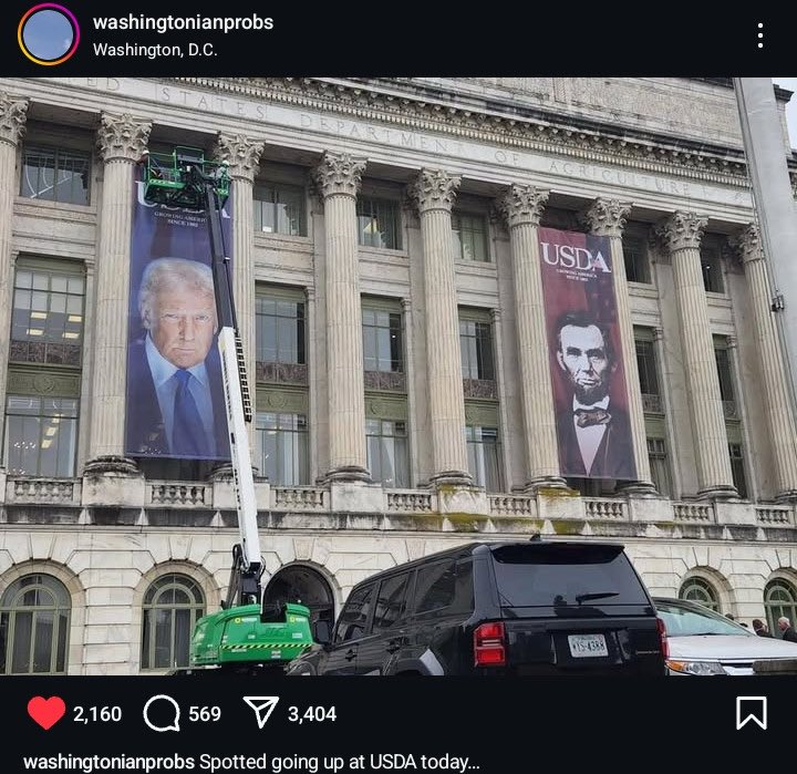 USDA Unveils Official Presidential Portrait Banner of Donald Trump on ...