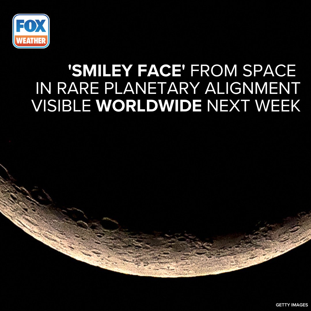 Venus, Saturn, Crescent Moon Form Rare 'Smiley Face' as 20+ Starlink ...