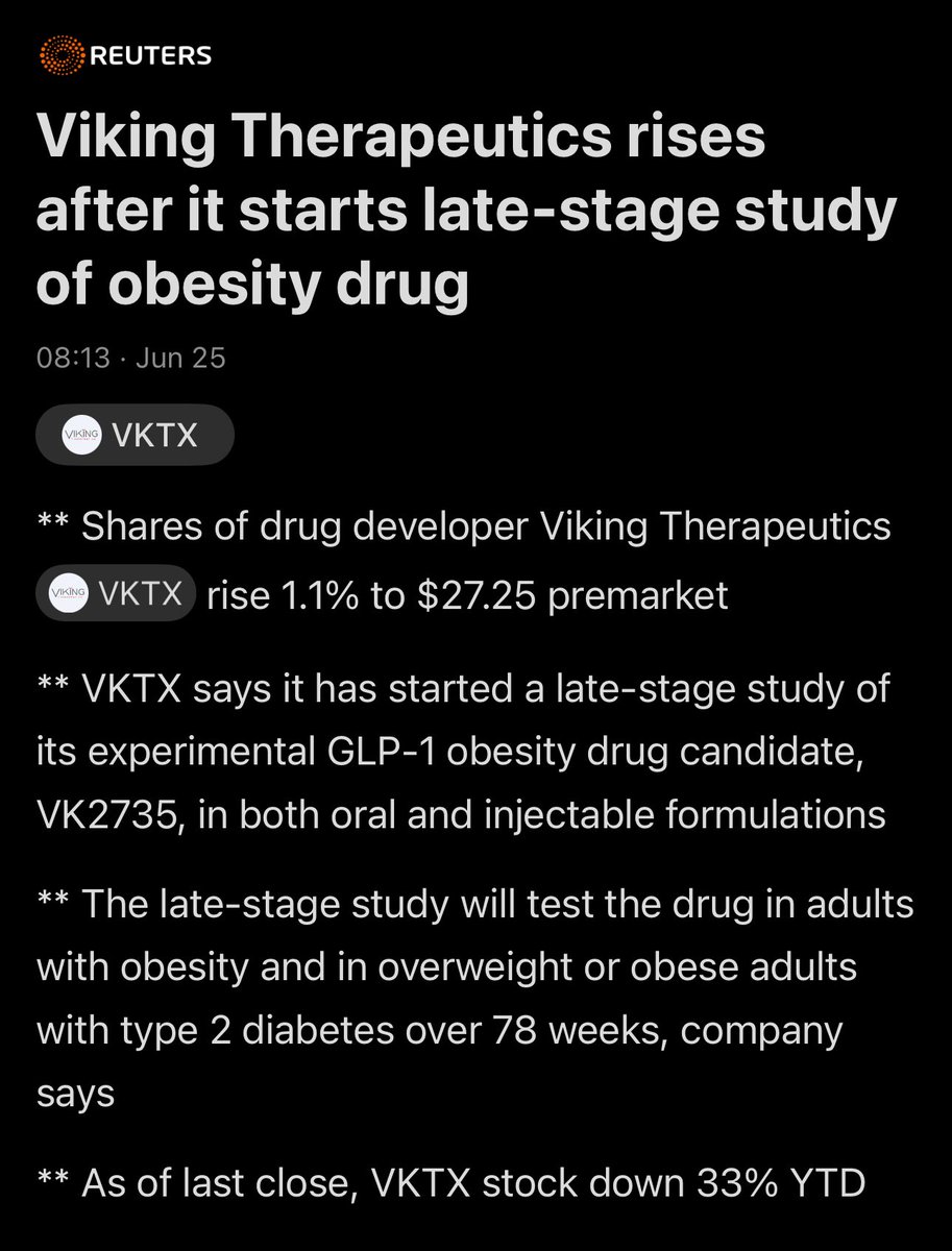 Viking Therapeutics Launches Phase 3 Trials for VK2735 GLP-1/GIP Dual ...