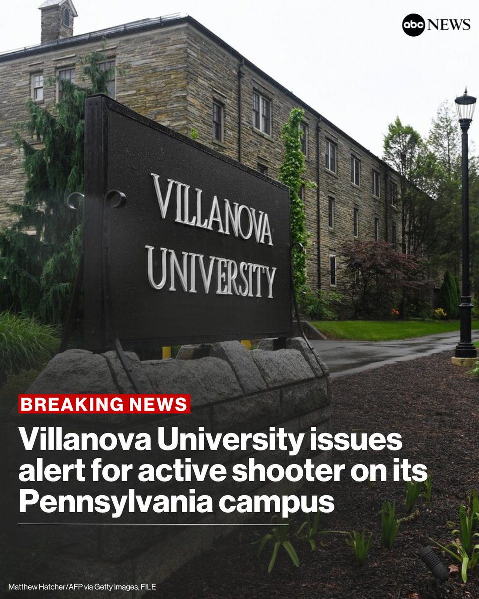 Villanova University Issues Active Shooter Alert Near Scarpa Hall ...