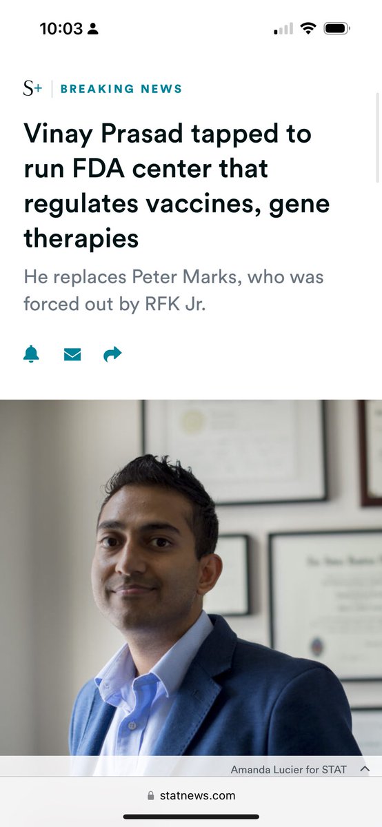 Vinay Prasad Named FDA CBER Director, Replacing Peter Marks; Biotech ...