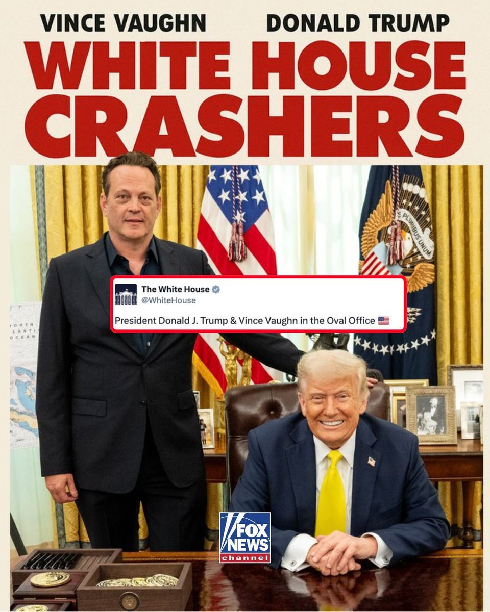 Vince Vaughn's Oval Office Visit with Trump Sparks 'White House Crashers' Reference | DeepNewz ...