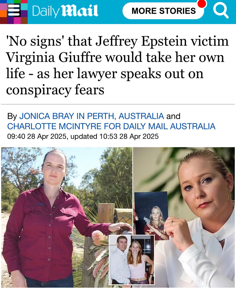 Virginia Giuffre, Epstein and Prince Andrew Accuser, Dies by Suicide in ...