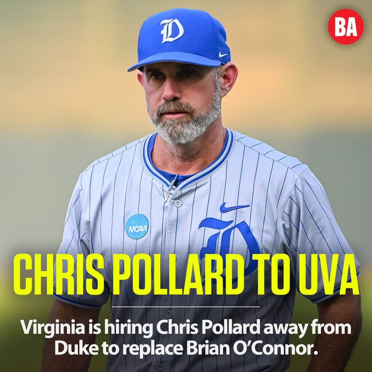 Virginia Hires Duke's Chris Pollard as Head Baseball Coach, Replacing O ...