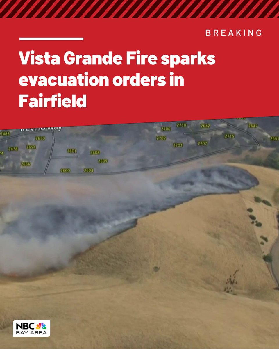 Vista Grande Fire in Fairfield Grows to 50 Acres, Zero Containment ...
