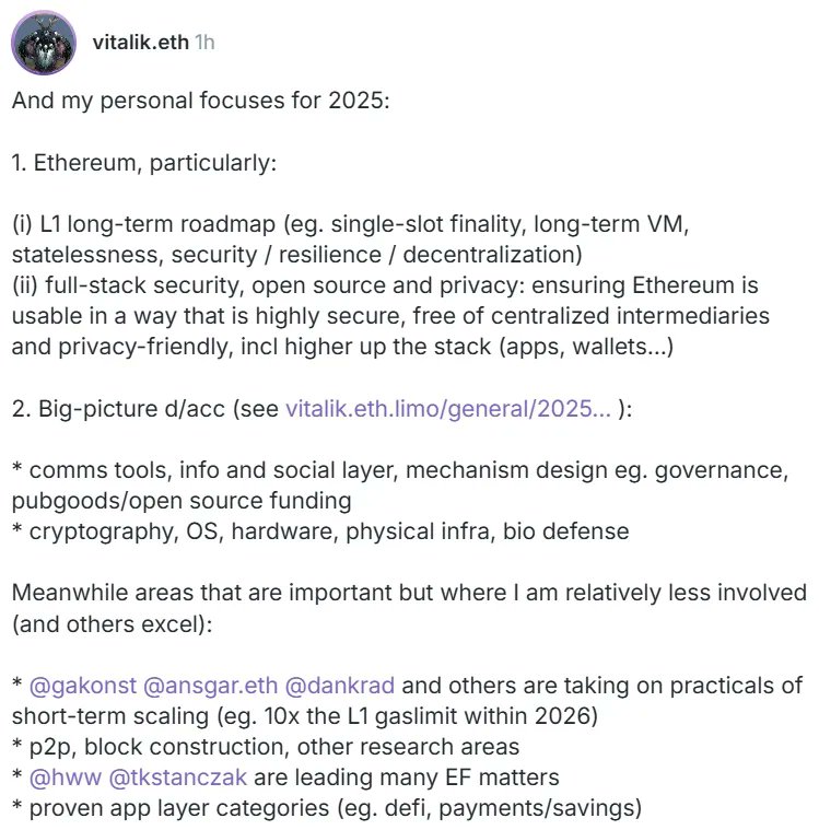 Vitalik Buterin Details Ethereum 2025 Priorities: May 7 Pectra Upgrade, Layer 1 Enhancements ...
