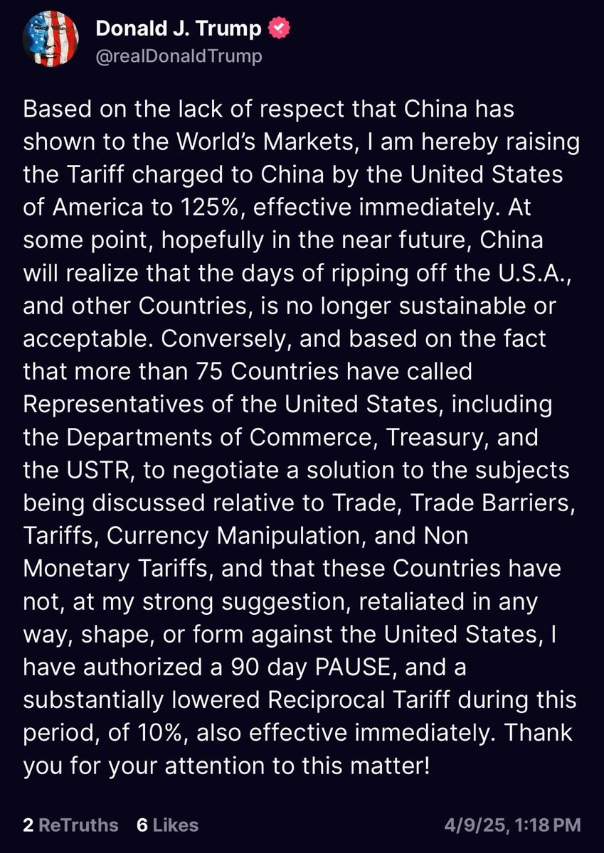 Walter Bloomberg's Tweet on Trump's 90-Day Tariff Pause Causes S&P 500 ...