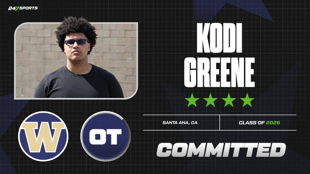 Washington Flips 2026 Five-Star OT Kodi Greene From Oregon, Huskies ...