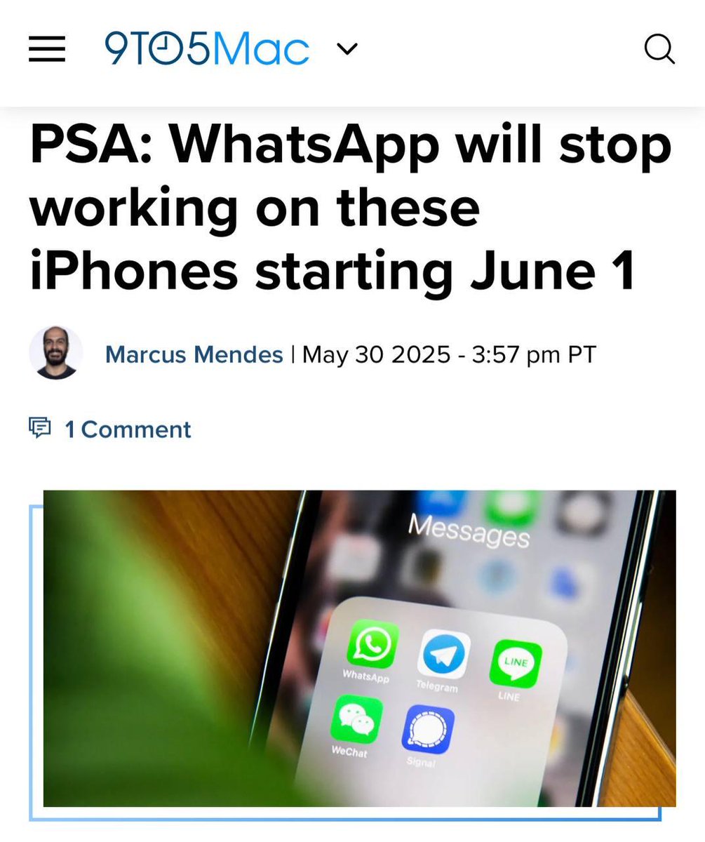 WhatsApp to End Support for Android 5.0, iOS 15.0 and 37 Older Models on June 1, 2025 | DeepNewz ...