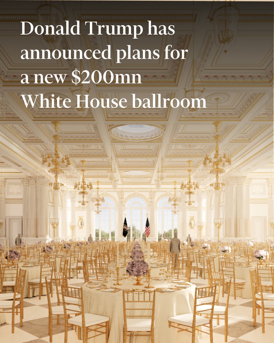White House to Build 90,000-Sq-Ft $200 Million Ballroom Starting ...
