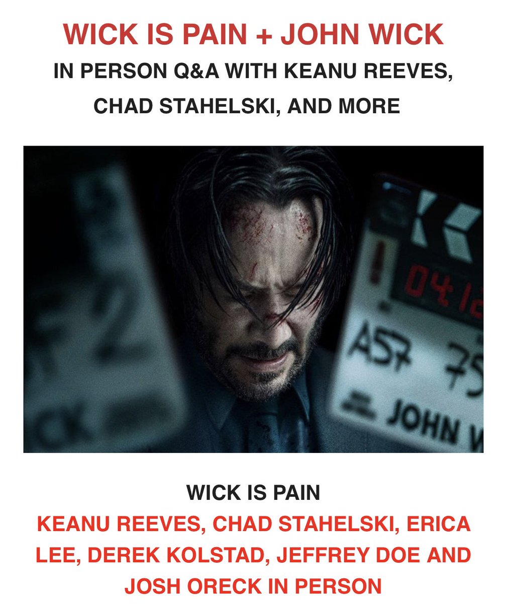 "Wick is Pain" Documentary Featuring Keanu Reeves and Chad Stahelski to ...