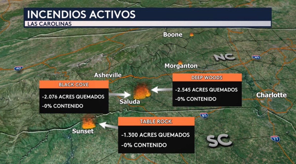 Wildfires in Carolinas Burn Over 2,000 Acres, Impact Air Quality and ...