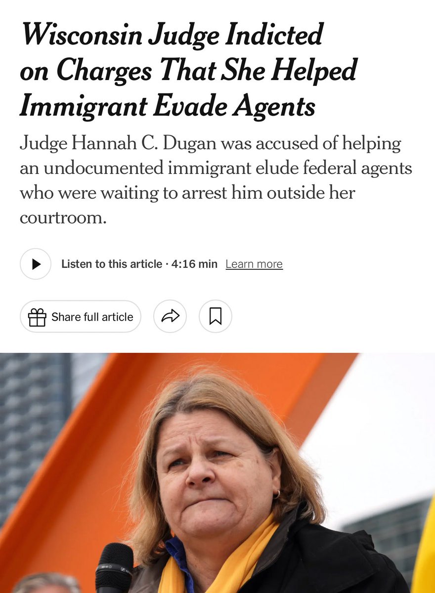 Wisconsin Judge Hannah Dugan Indicted for Allegedly Helping ...