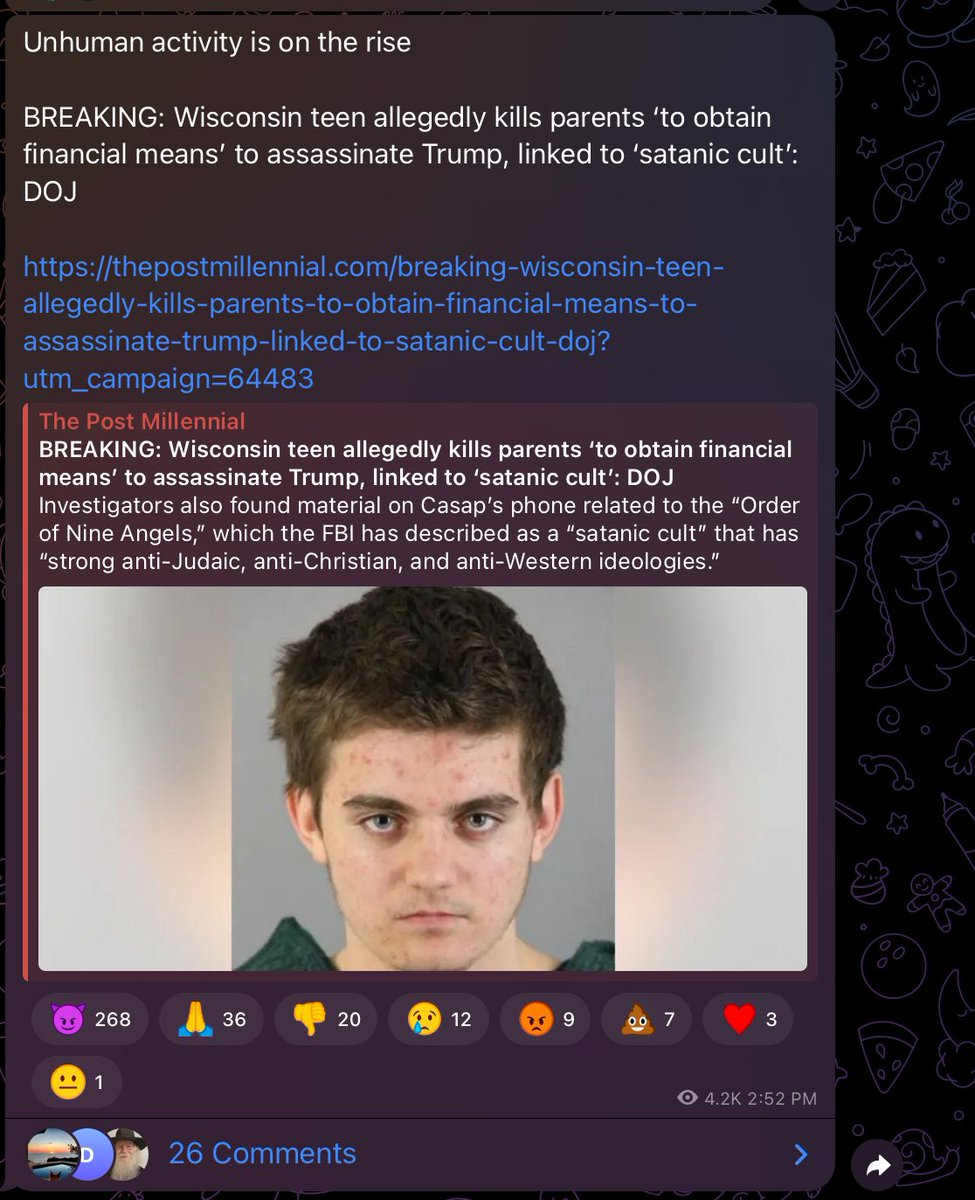 Wisconsin Teen Linked to Neo-Nazi Cult Charged in Trump Assassination ...