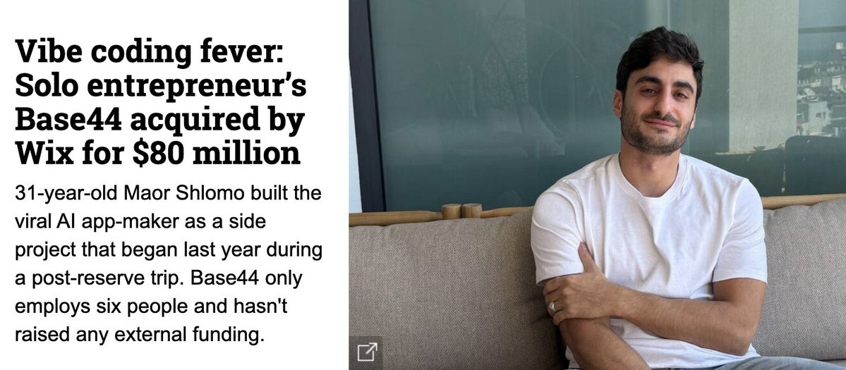 Wix Acquires Six-Month-Old Solo-Founded AI Startup Base44 for $80 Million in Vibe Coding ...