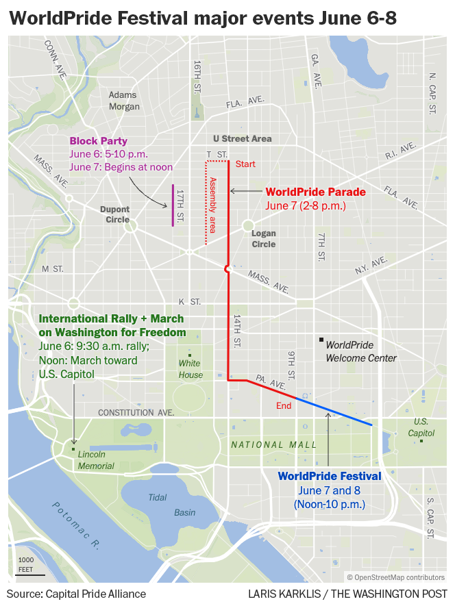 WorldPride Draws Hundreds of Thousands to D.C. as Tanks Arrive for $45 ...