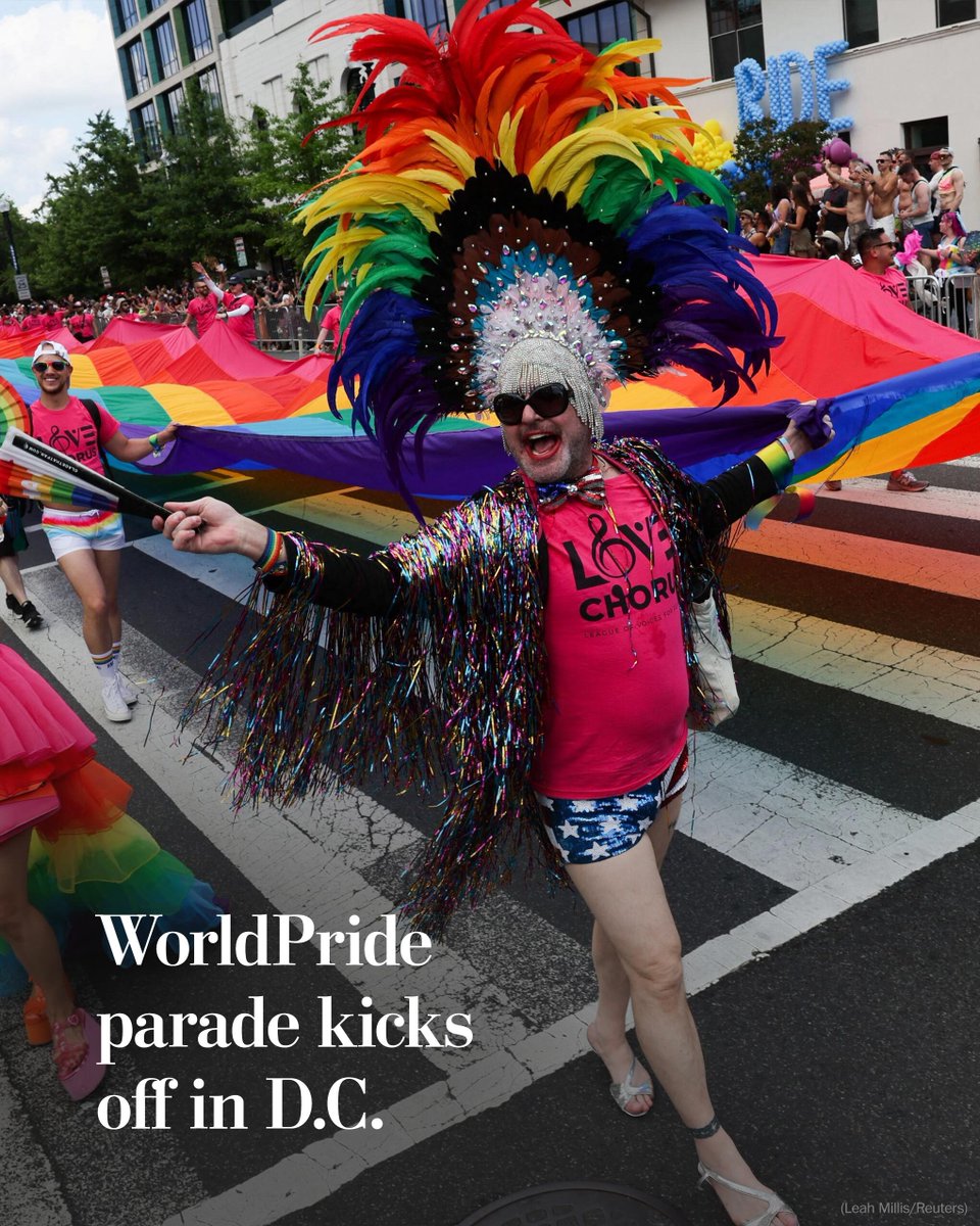 WorldPride Parade Celebrates LGBTQ+ Community in Washington, D.C. on ...