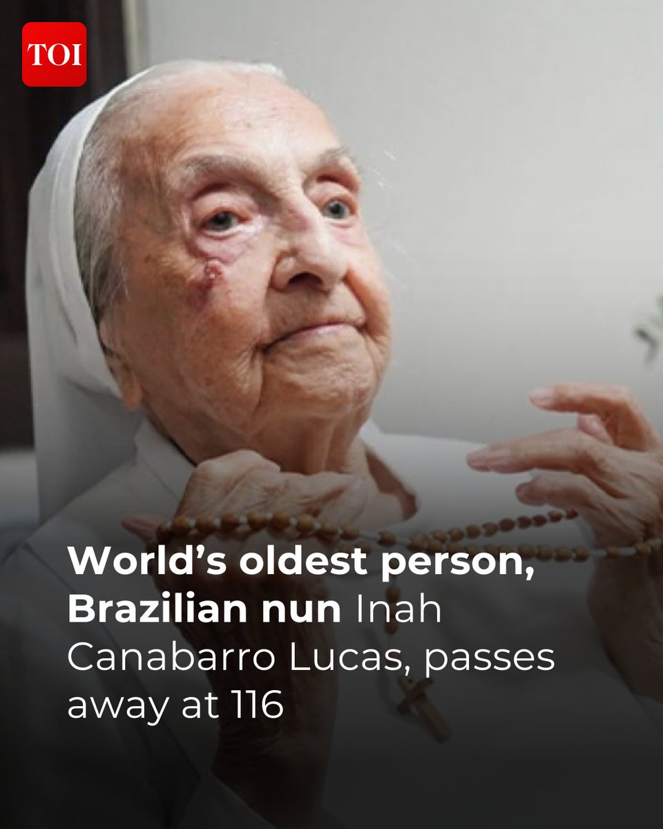 World’s Oldest Person, Brazilian Nun Inah Canabarro Lucas, Dies at 116 | DeepNewz Brazil