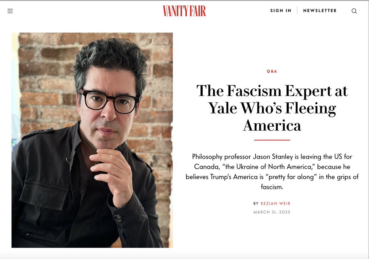 Yale Professor Jason Stanley Leaves U.S. for Canada, Citing Trump's ...