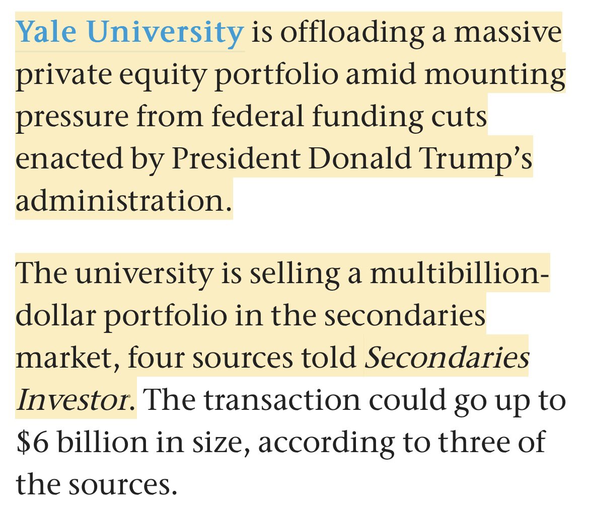 Yale to Sell $6 Billion Private Equity Portfolio Amid Trump-Era Tax ...
