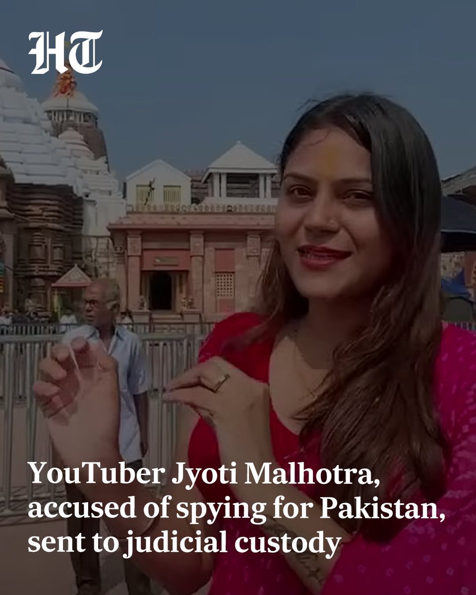 YouTuber Jyoti Malhotra, CRPF's Moti Ram Jat Among 12 Arrested in India ...